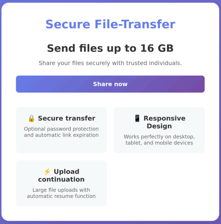 AI meets data protection: secure file transfer without WeTransfer and ...